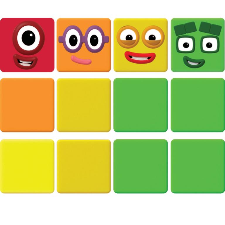 Numberblocks Reusable Clings - House of Science
