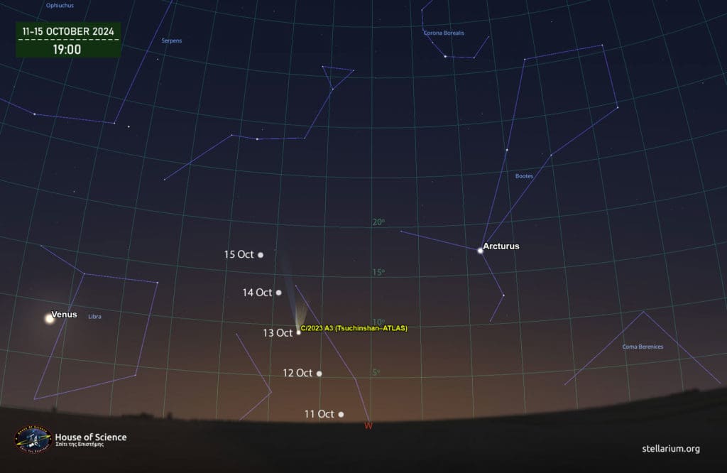 Ο κομήτης C/2023 A3 (Tsuchinshan-ATLAS) στον ουρανό της Κύπρου - House ...