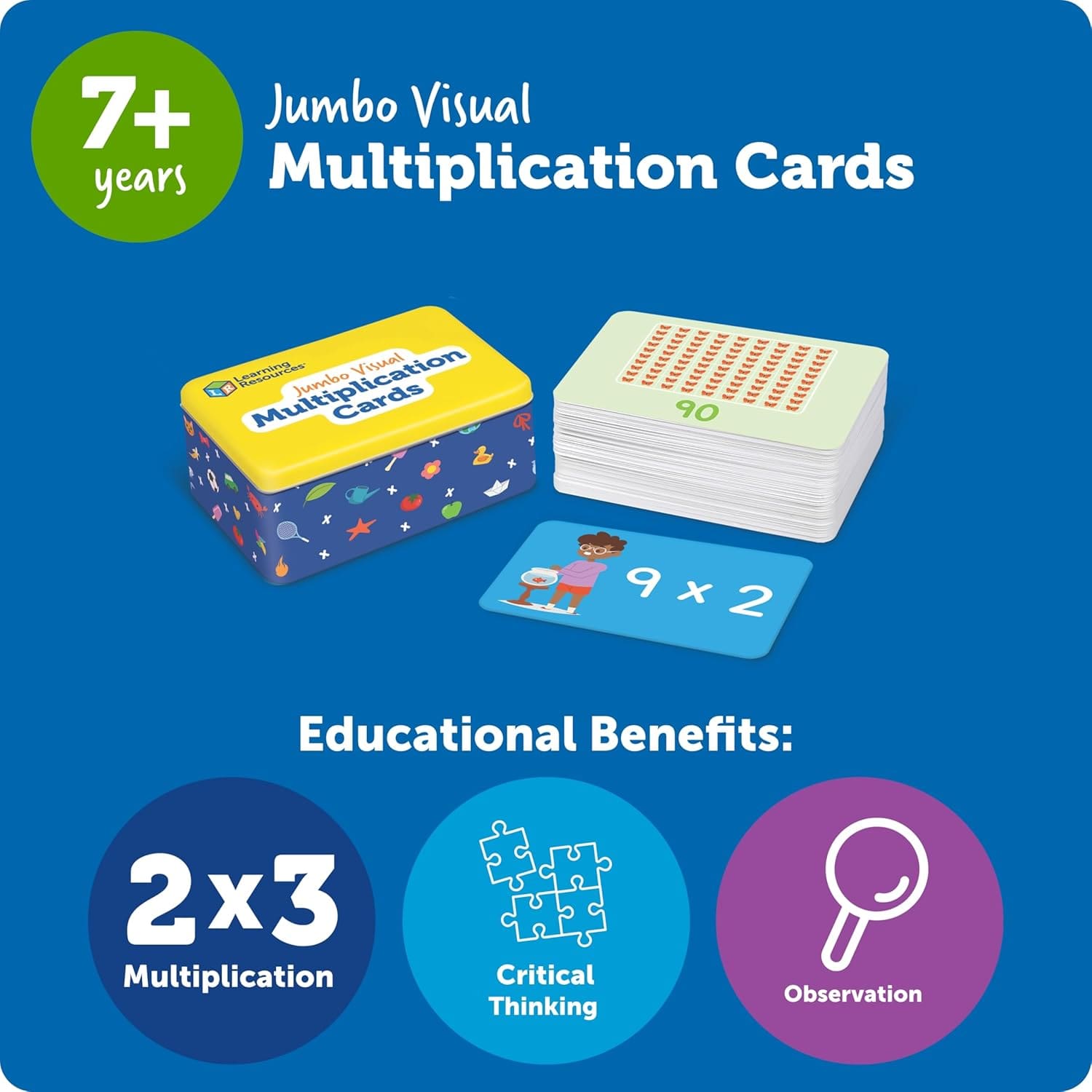 Jumbo Visual Multiplication Cards - House of Science