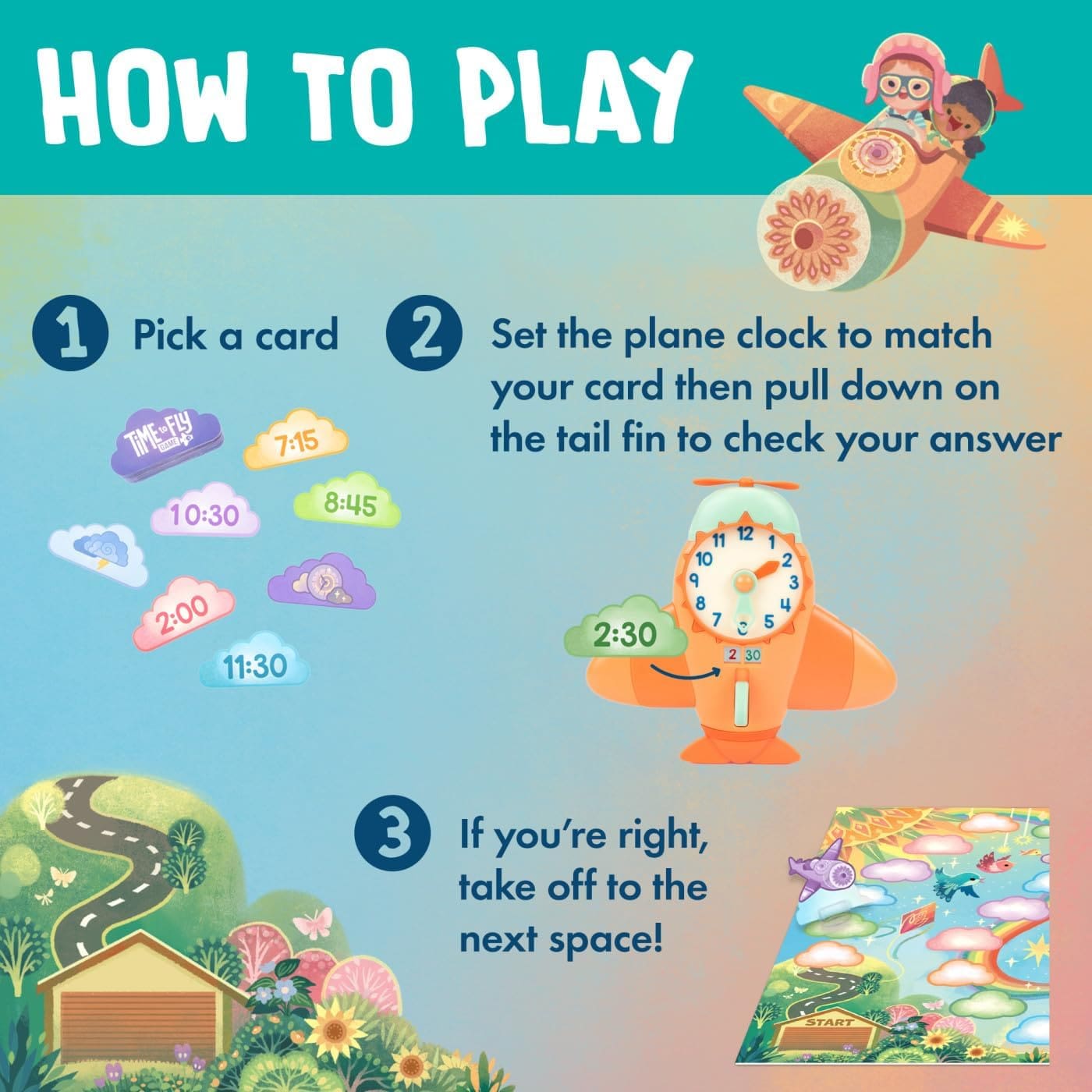 Time to Fly Clock Game - House of Science